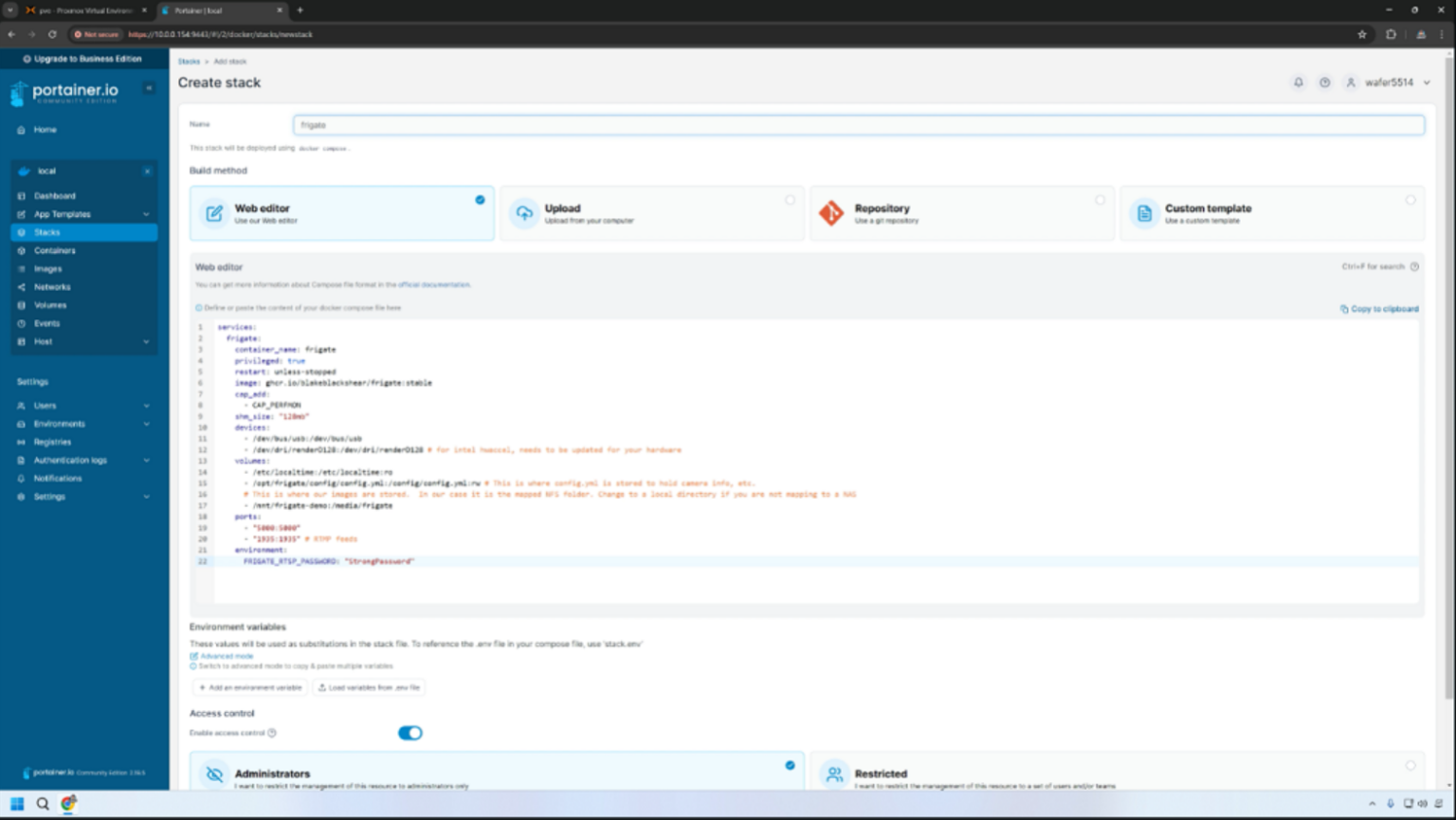 Installing Frigate On A Proxmox LXC Container With A Coral USB Accelerator – What's New Andrew?