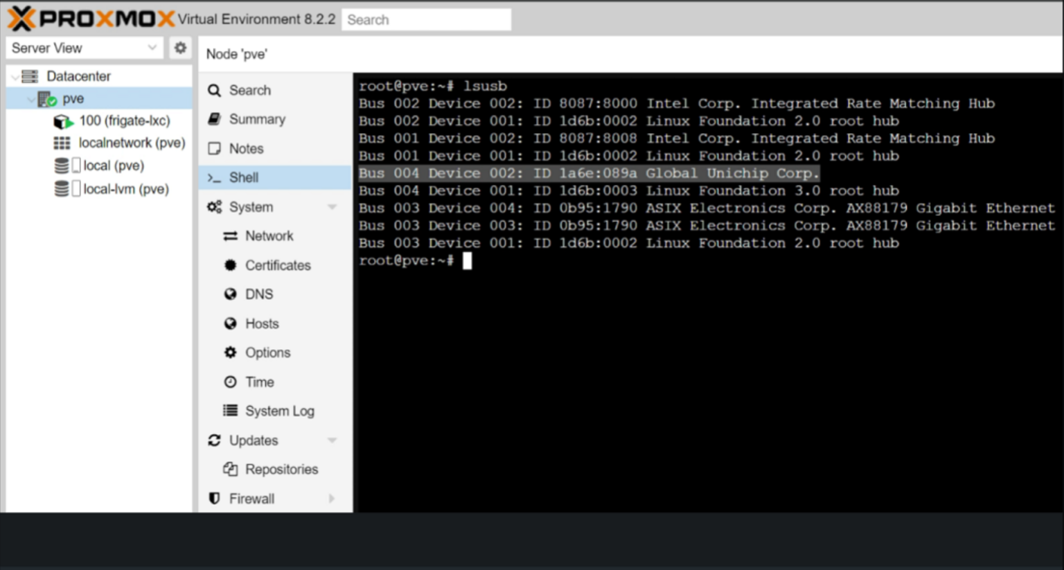 Installing Frigate On A Proxmox LXC Container With A Coral USB Accelerator – What's New Andrew?