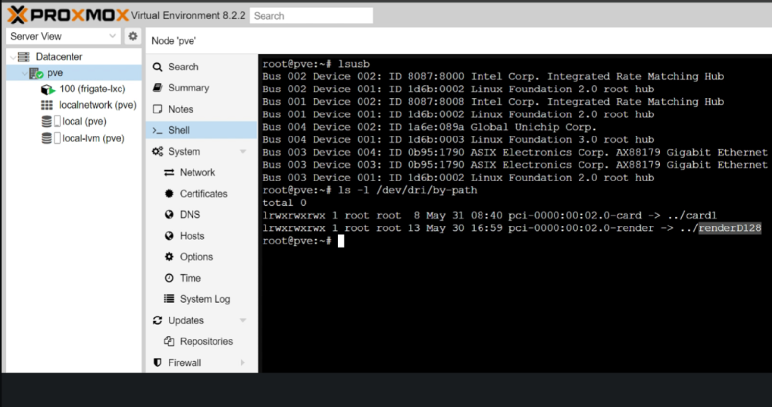 Installing Frigate On A Proxmox LXC Container With A Coral USB Accelerator – What's New Andrew?